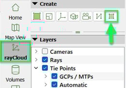 How to draw a Surface in the rayCloud - PIX4Dmapper
